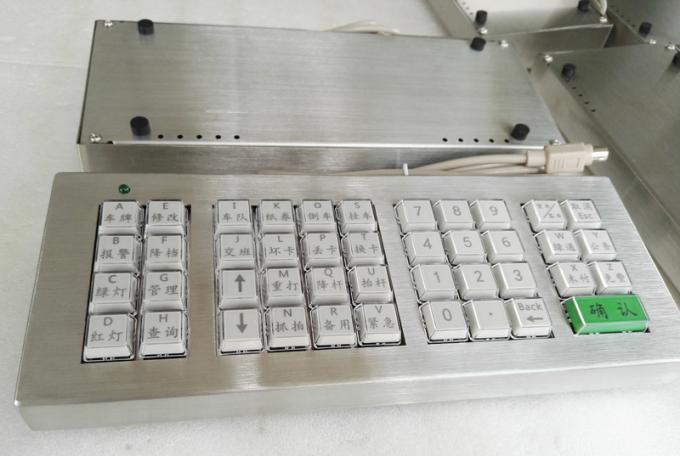Customized 43 Buttons Metal Kiosk Keyboard, Stainless Steel Vandal ...
