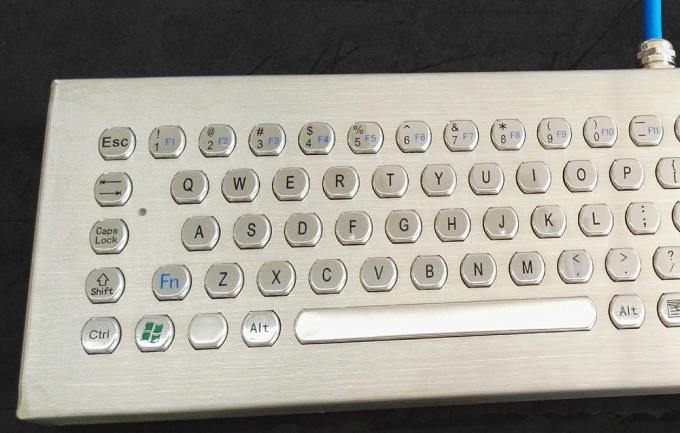 Desktop Stainless Steel Industrial Keyboard with Touchpad , Metal ...