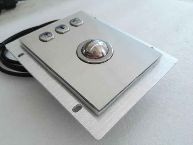 IP65 Rated Computer Industrial Trackball Mouse , Stainless Steel ...