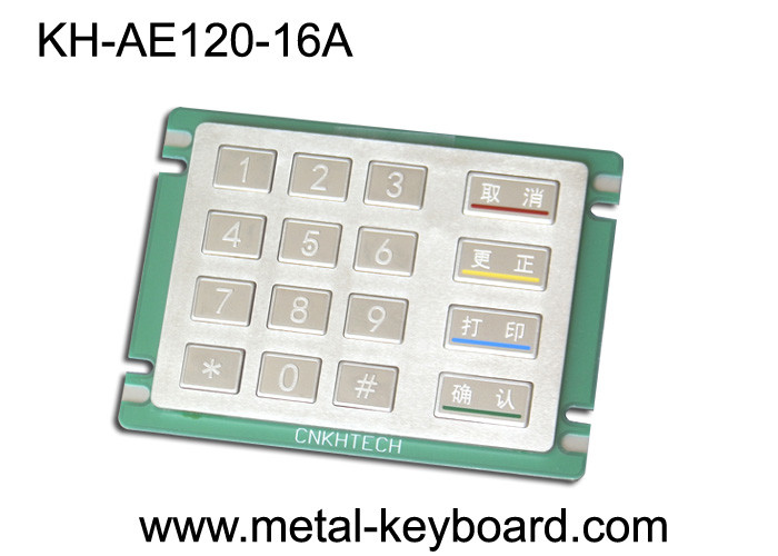 Anti - rusty Stainless Steel Numeric Panel mount Keypad in 4x4 Matrix ...