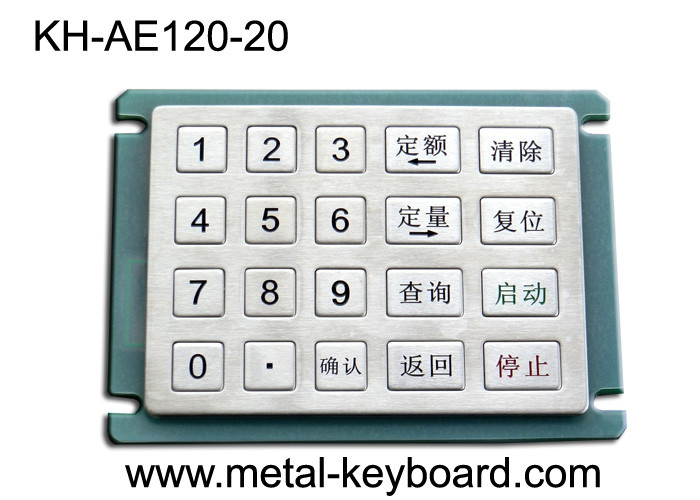 Rugged Stainless steel Keyboard Gas Station Keypad with 20 Keys 5x4 Matrix