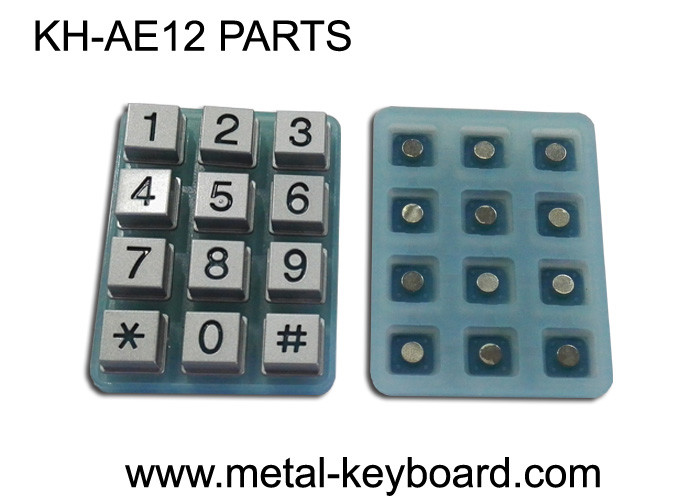 Industrial 12 Keys Customizable Keypad Parts Silicon Membrane With ...
