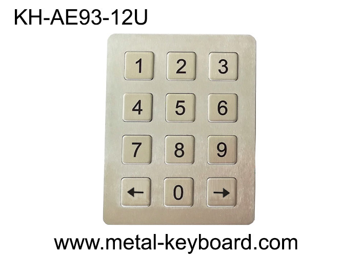 Customized Numeric Stainless Steel Keypad USB Interface Metal Dome ...